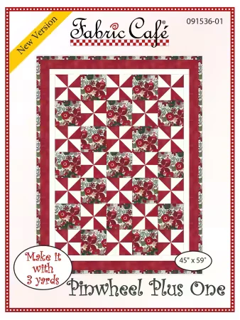Pinwheel Plus One 3 Yard Quilt Pattern by Fabric Cafe | Stacy's Styles