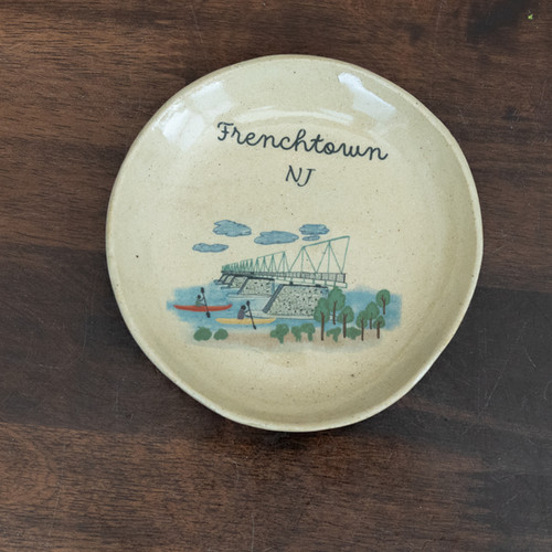 Frenchtown Kayak Bridge Couple Dish | TaraKothari