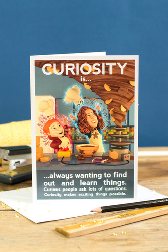 Personalised "Curiosity" Wellbeing Greeting Card | The Worry Wizard