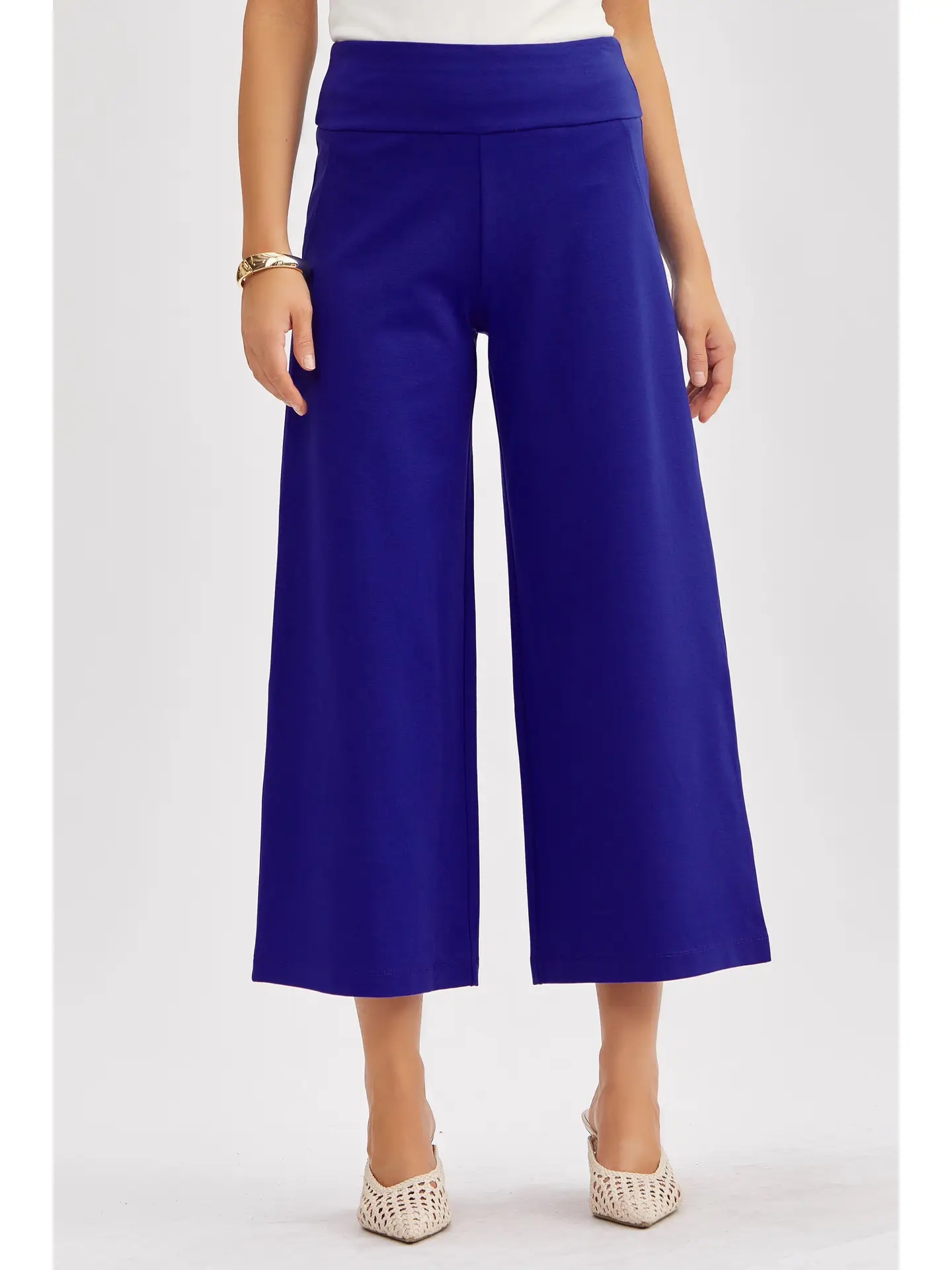 Magic Wide Crop Pants, French Royal | Still Southern Bouti
