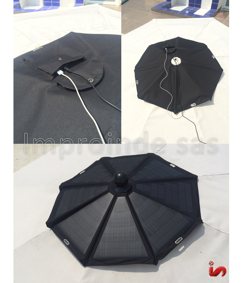 Panel Solar Plegable Parasol 40W | IMPROINDE ENERGY SAS