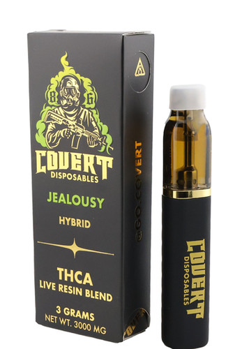 Covert Vape Disposable - 3G THCA Blend - Jealousy Hybrid | Vast Cannabis