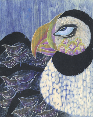 Puffin on Northlandia’s Southern Border study | Michelle Fung 馮捲雪