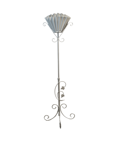 Vintage Wrought Iron Upright White Floor Lamps | heathlighting