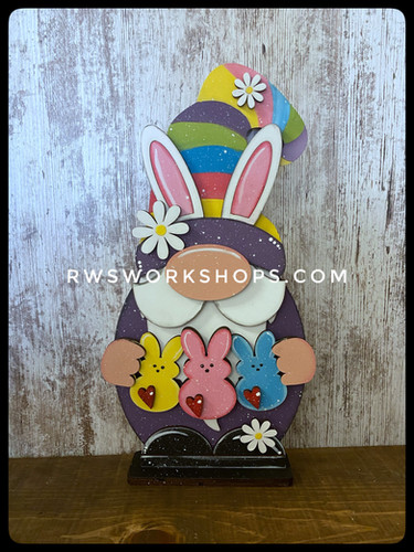 Easter Peep Self Standing Gnome | RWS Workshops