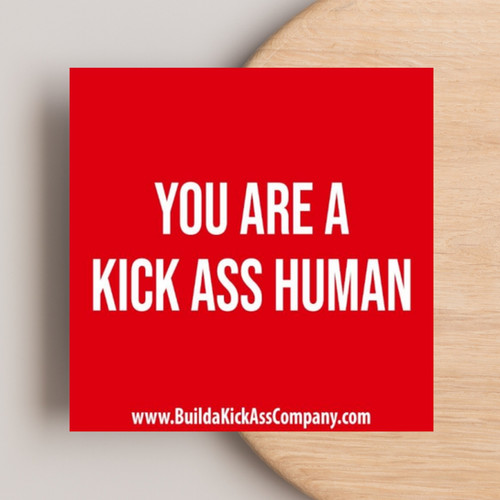 You are a kick ass human - Simple Note / Lunch Card Bundle | Build a ...