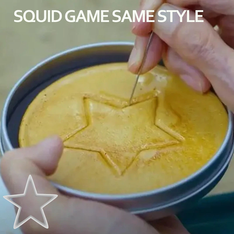 Squid Game Inspired Dalgona Kit Baking Food & Fermenting Cookie Cutters ...