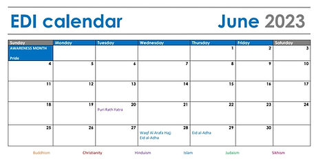 EDI calendars | HealthcareScience