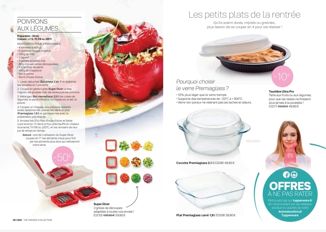Dernière semaine pour profiter des promotions Tupperware de septembre ...