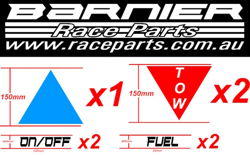 Battery Tow On Off Stickers | BRP