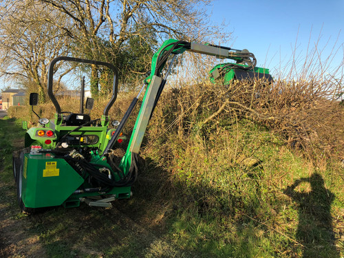Flail Hedge Trimmer 4.5m horizontal reach | CLOVER MACHINERY