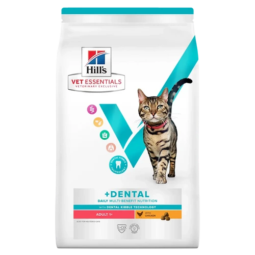 Hill's Vet Essentials Dental - מזון דנטלי לחתולים לבריאות שיניים | VetShop