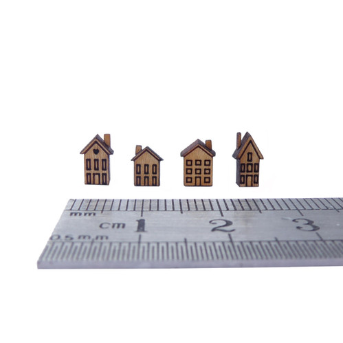 Set of Mini Chimney Houses Kit | Jane Harrop