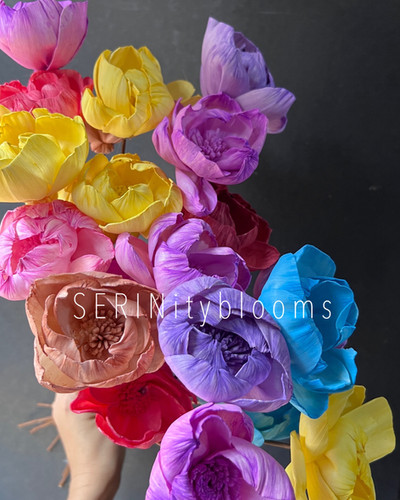 SMALL Sola Peony ( 3 stems) | Serinityblooms