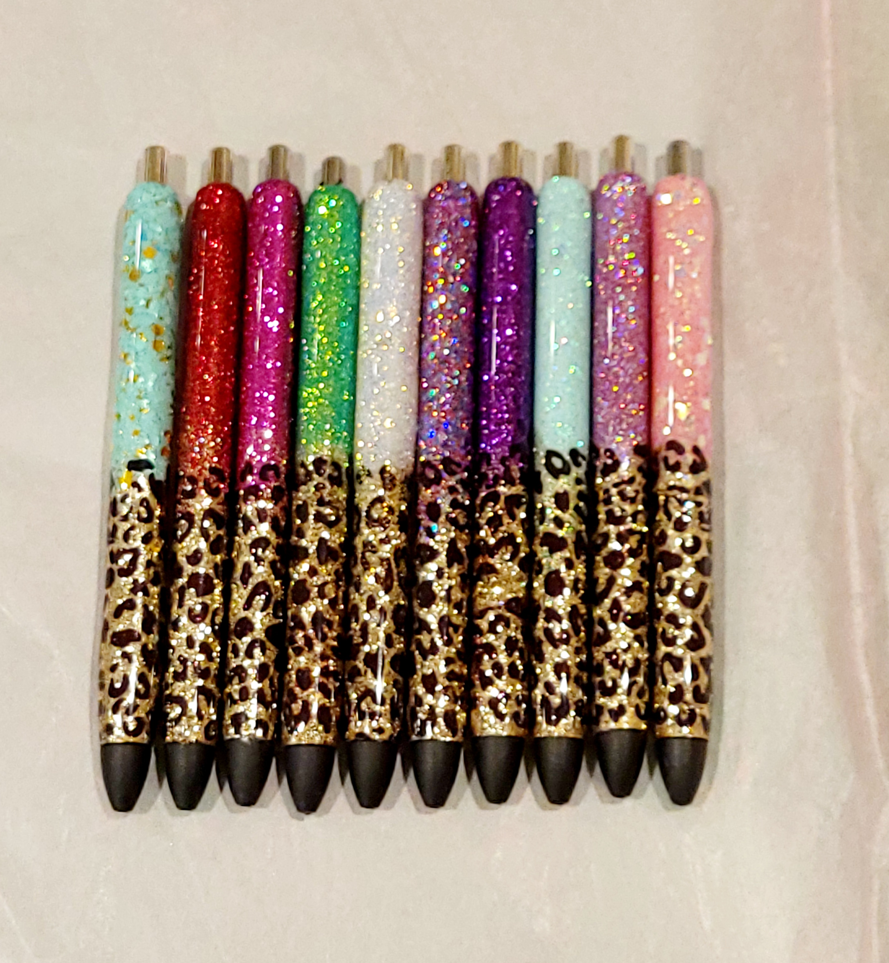 Teacher Office Leopard Print Glitter Pens Medical Security Art ...