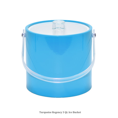 Turquoise Regency 3 qt. Ice Bucket | mricebucket