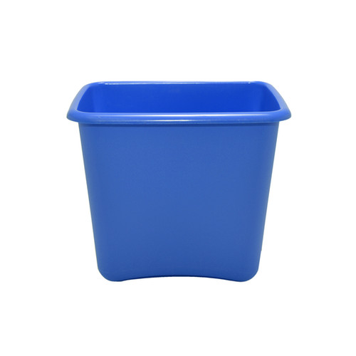 Blue Plastic 13 Quart Waste Basket | mricebucket