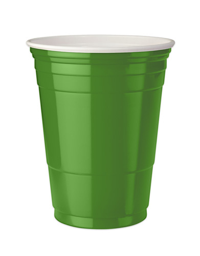 Green Party cups 16 oz. Set of 4 | mricebucket