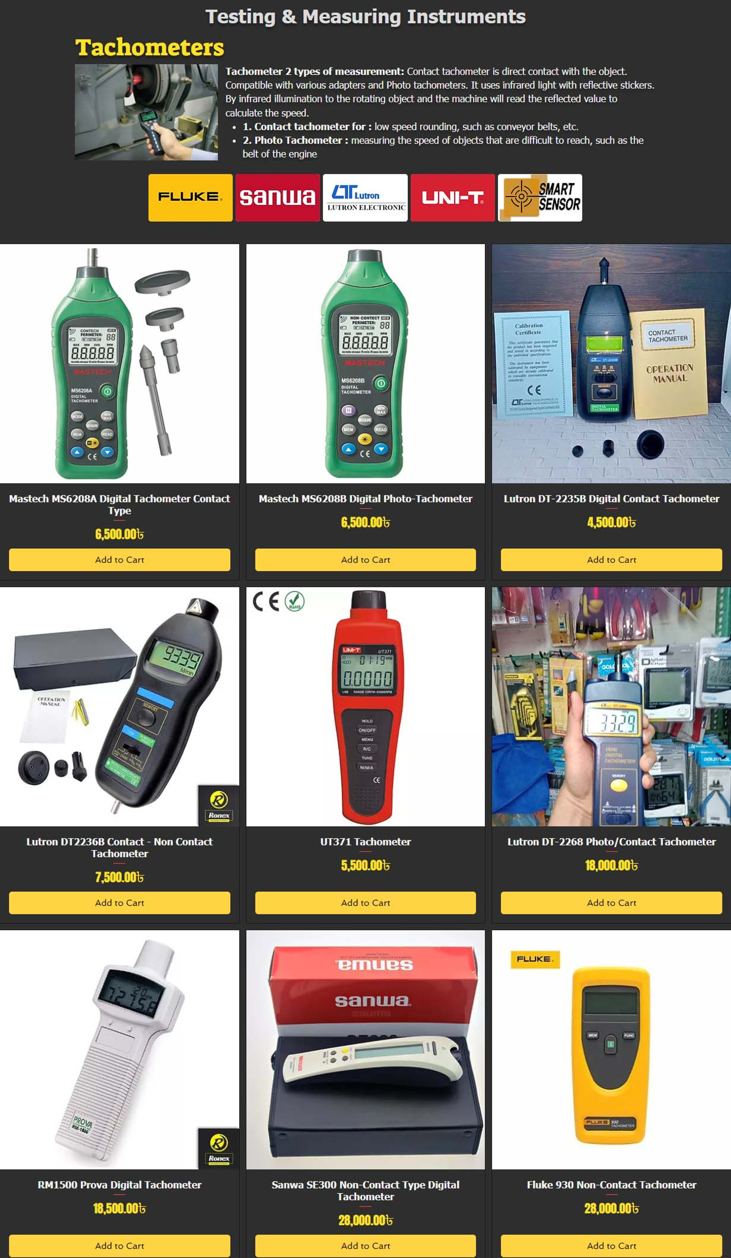 Tachometers in Bangladesh | ROnex International