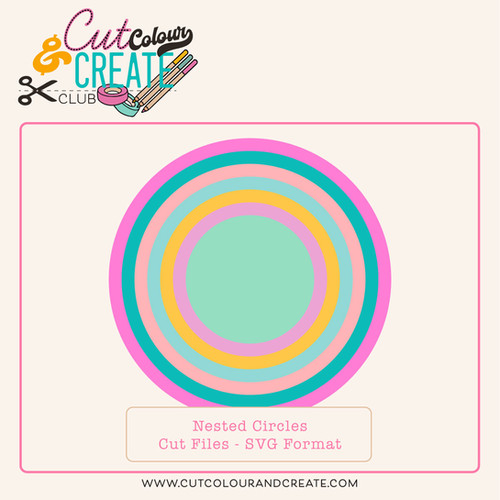 Nested Circles SVG Files | Cut Colour Create