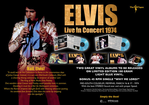 Elvis in concert | Mid-South Coliseum, Memphis, Tn., Vol.1+2 light blue ...