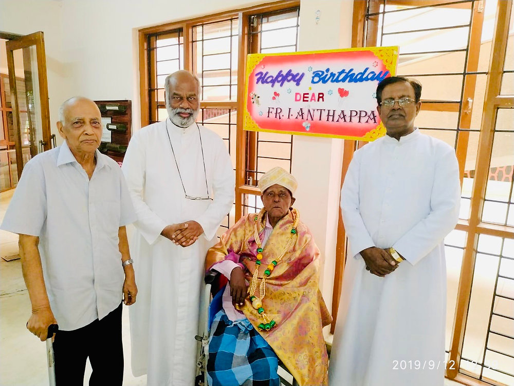 Very Rev. Fr. I. Anthappa was felicitated on his 90th Birthday!