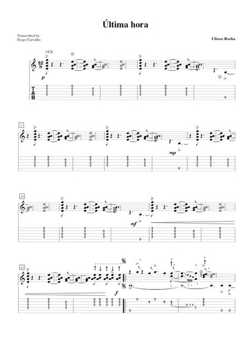 Última hora | Ulisses Rocha