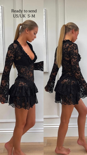 Black Lace dress S/M | Jessica Field London