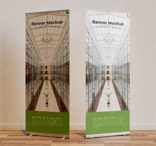 Large Retractable Banner Stand - 47" x 80" | 24 Hour Signs