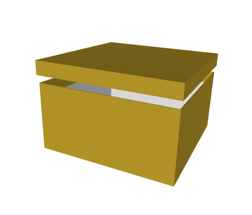 Top Bottom Rigid Box - 8X8X4" Inches | Stratum Boxes