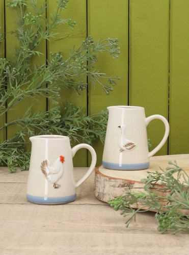 Gisela Graham Stoneware Mini Jug - Two designs | parkslane.co.uk
