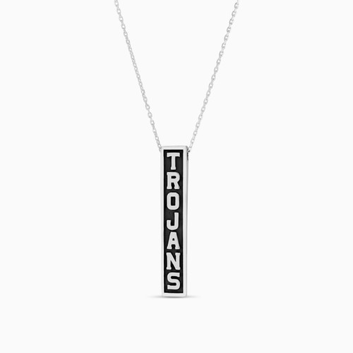 Vertical Trojans Bar Necklace | University Jeweler