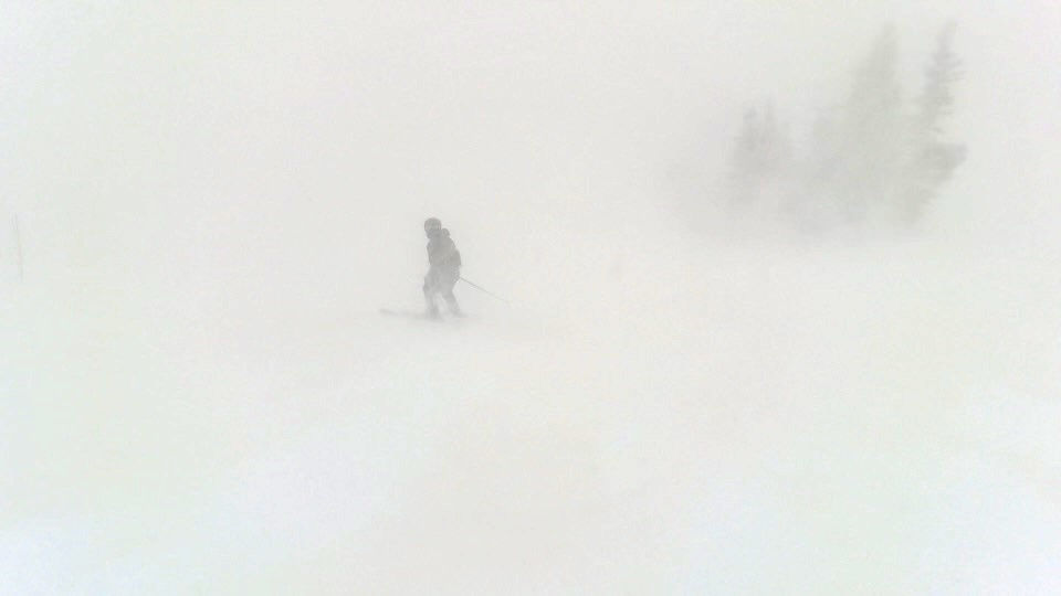 The Most Extreme Intermediate Ski Run Ever! Skiing in Complete Whiteout ...