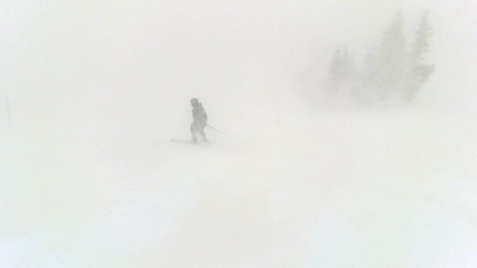The Most Extreme Intermediate Ski Run Ever! Skiing in Complete Whiteout ...