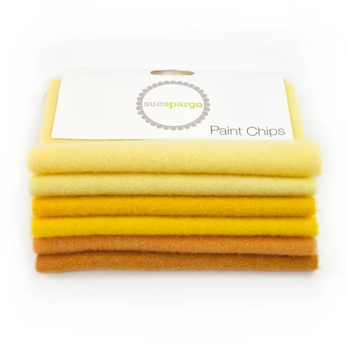 Sparkle Yellow Paint Chips (set of 6) - Sue Spargo | Cabin Cross Stitch