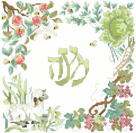 Matzah Cover - Nancy Rossi | Cabin Cross Stitch