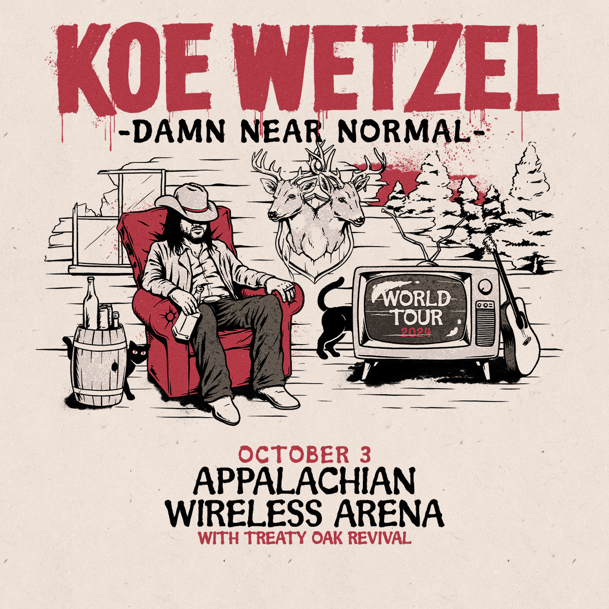 Koe Wetzel - Damn Near Normal Tour | Appalachian Wireless