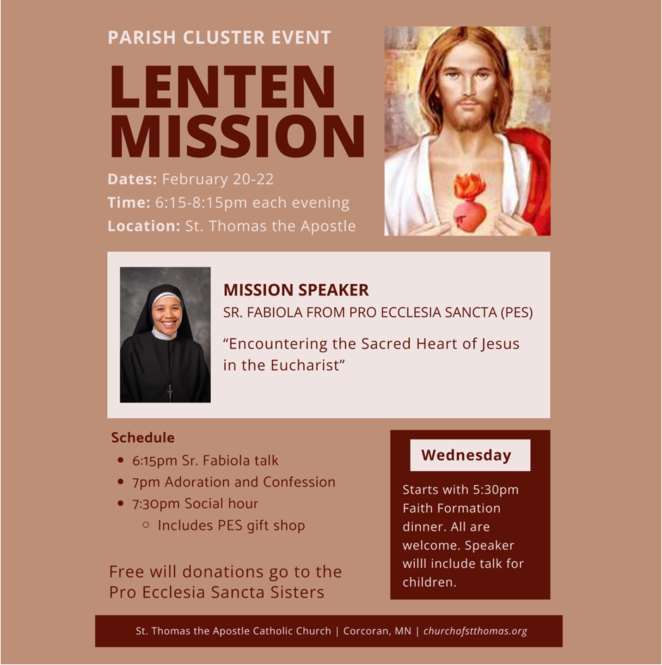 2024 Lenten Mission | Ss Peter & Paul