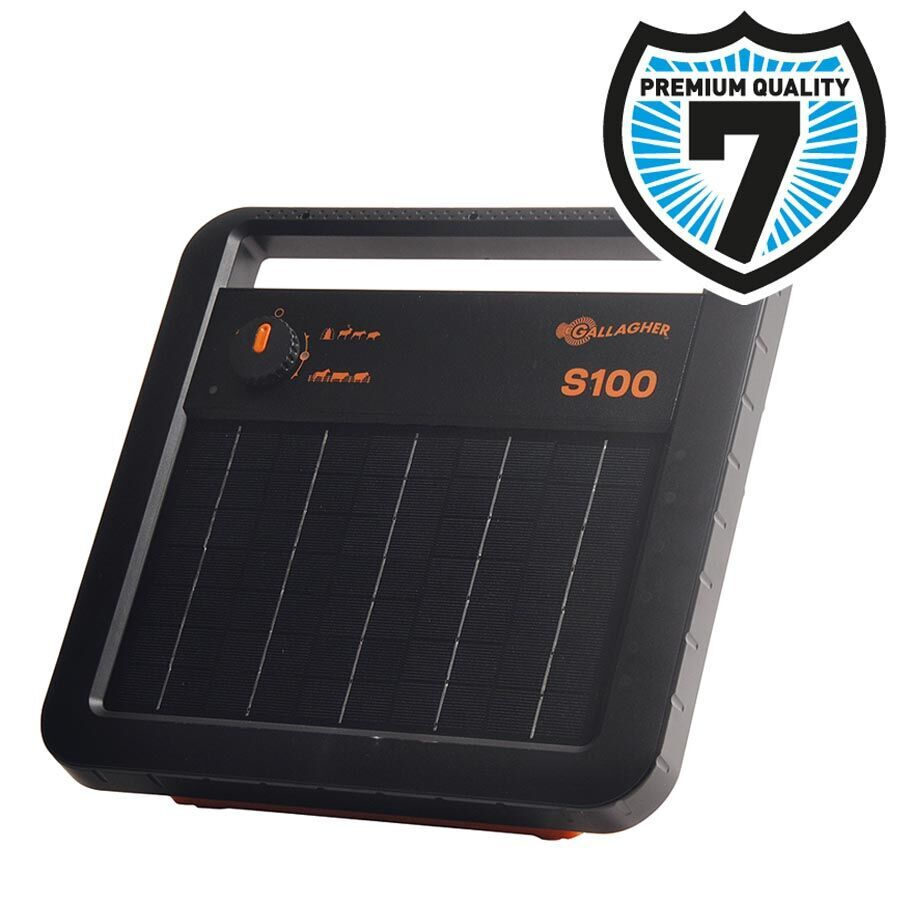 S100 Solar Energiser Incl Battery + Free Stand | Powered Pasture