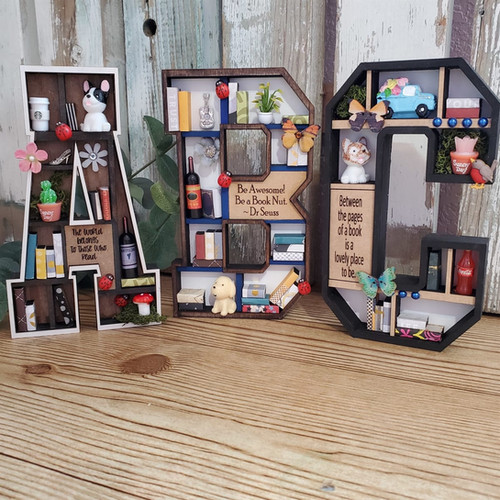 Mini Alphabet Bookshelf - Choose your Letter! | Robin's Nest