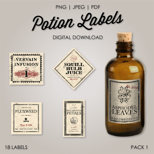 Potion Labels - Pack 1 | Galactic Basics