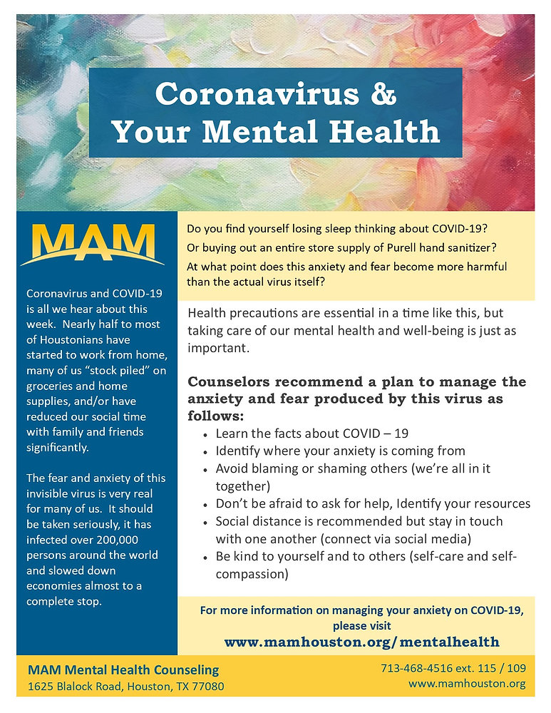 Coronavirus & Your Mental Health