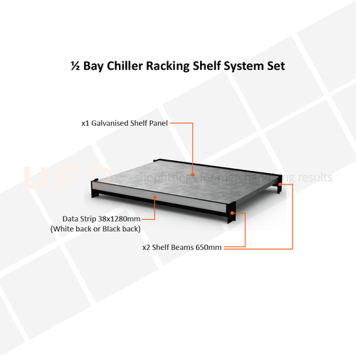 Chiller Racking Shelf Set - 650mm | UPO Limited