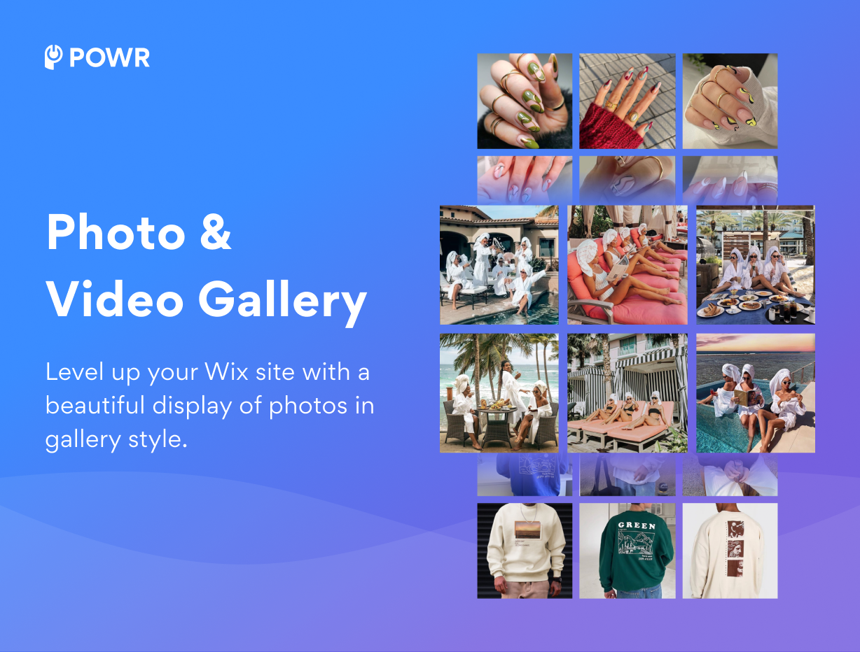 Photo & Video Gallery by POWR | Wix App Market | Wix.com