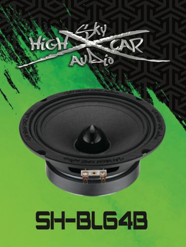 Sky High Car Audio SH-BL64B 6.5" 4 ohm Bullet Midrange Loudspeaker ...