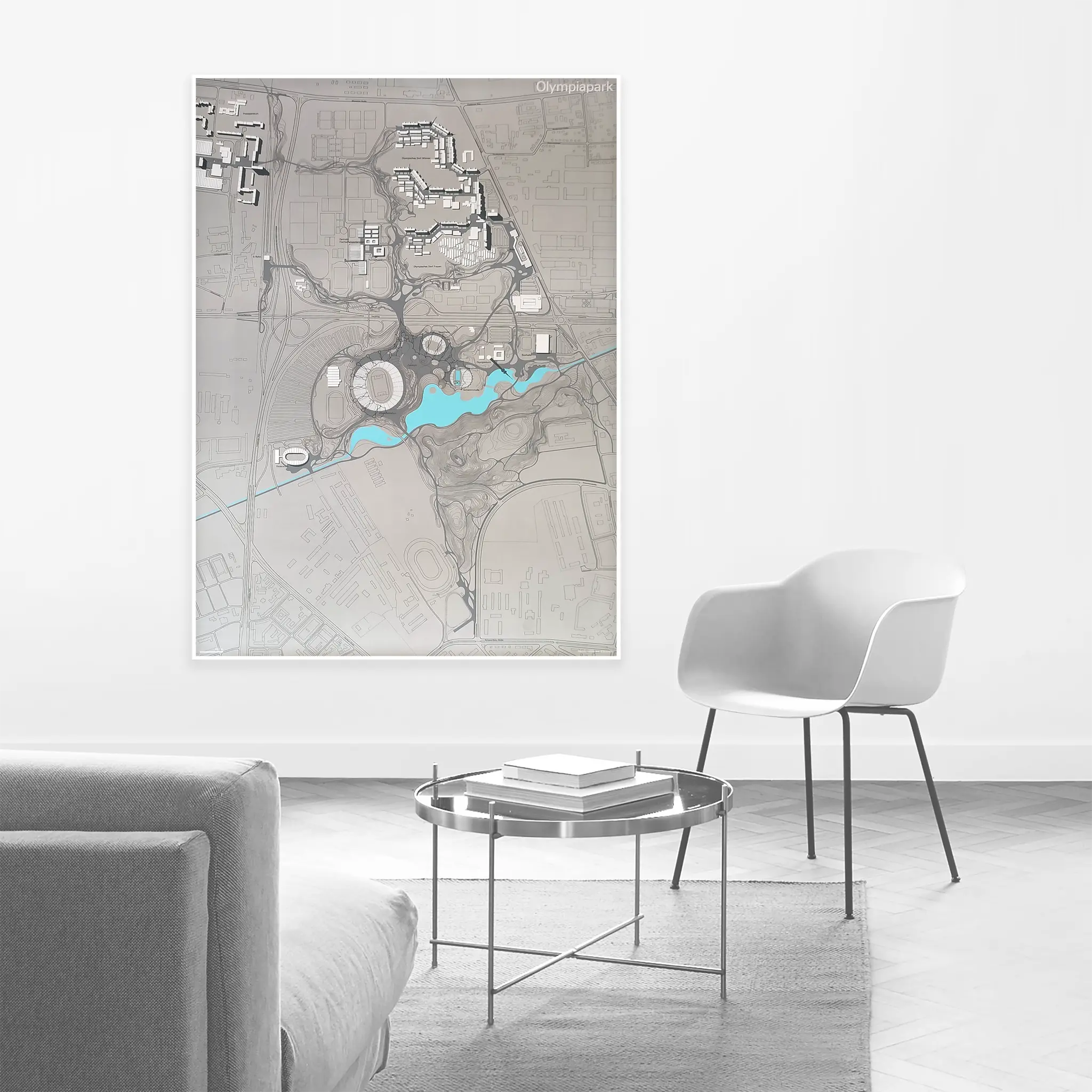 A0 Olympiapark Map Poster | Munich 72 Collected
