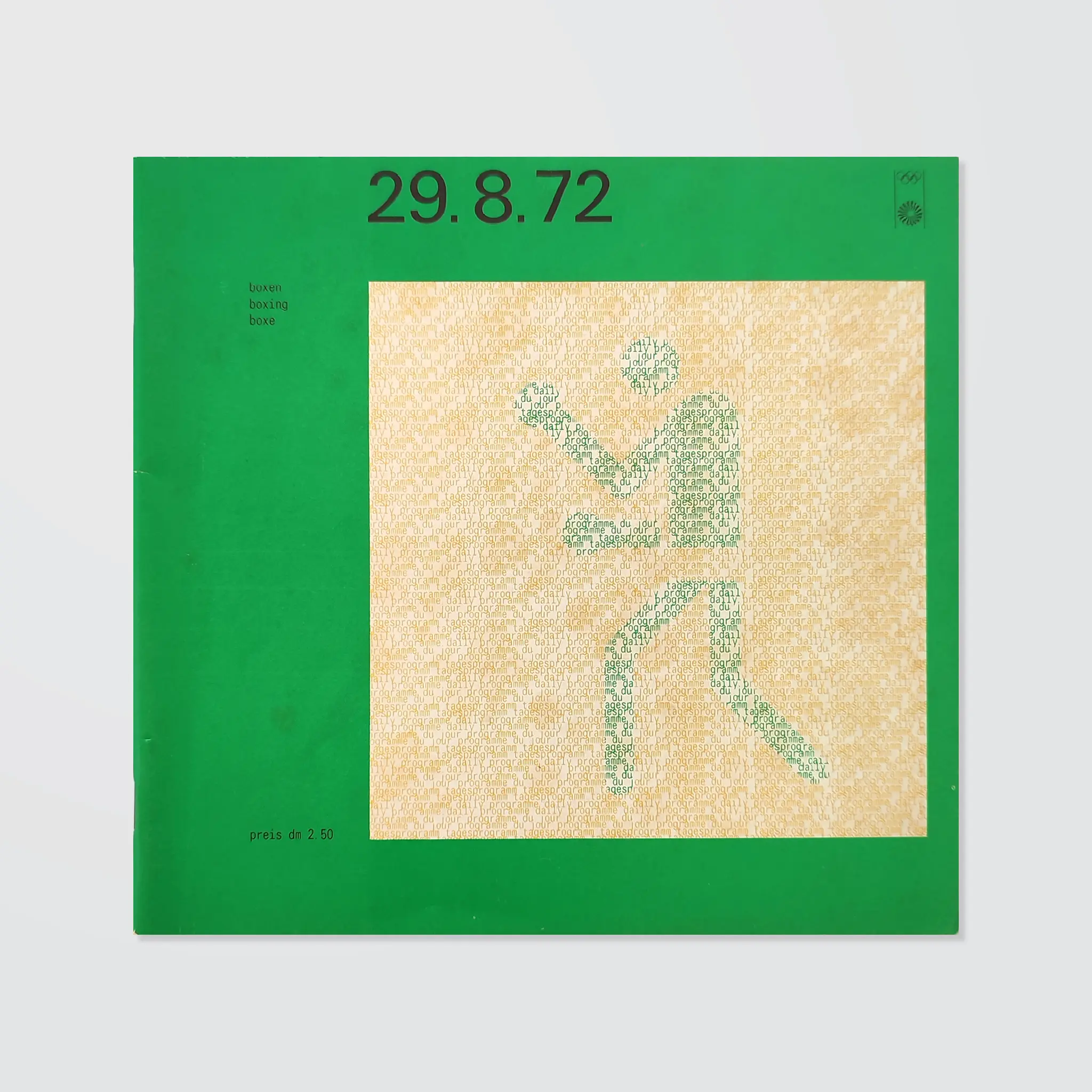 Boxing Programme | Munich 72 Collected
