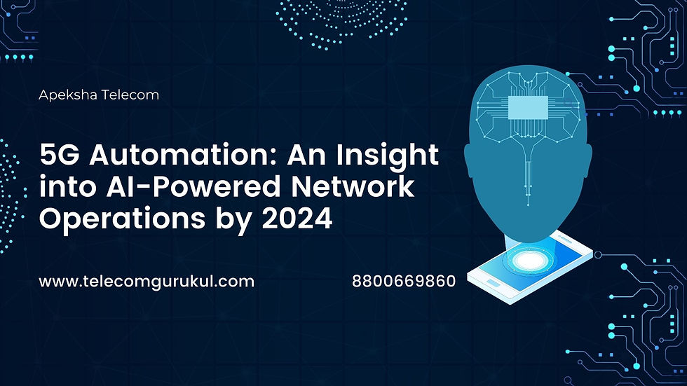 5G Automation: An Insight into AI-Powered Network Operations by 2024