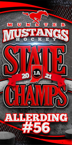 Munster Hockey State Champs Banner 2x4ft | DesignLine