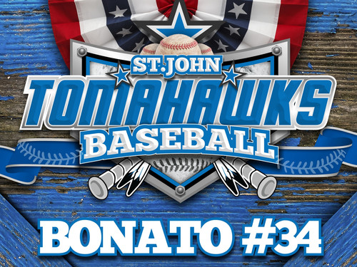 St John Tomahawks Yard Sign | DesignLine